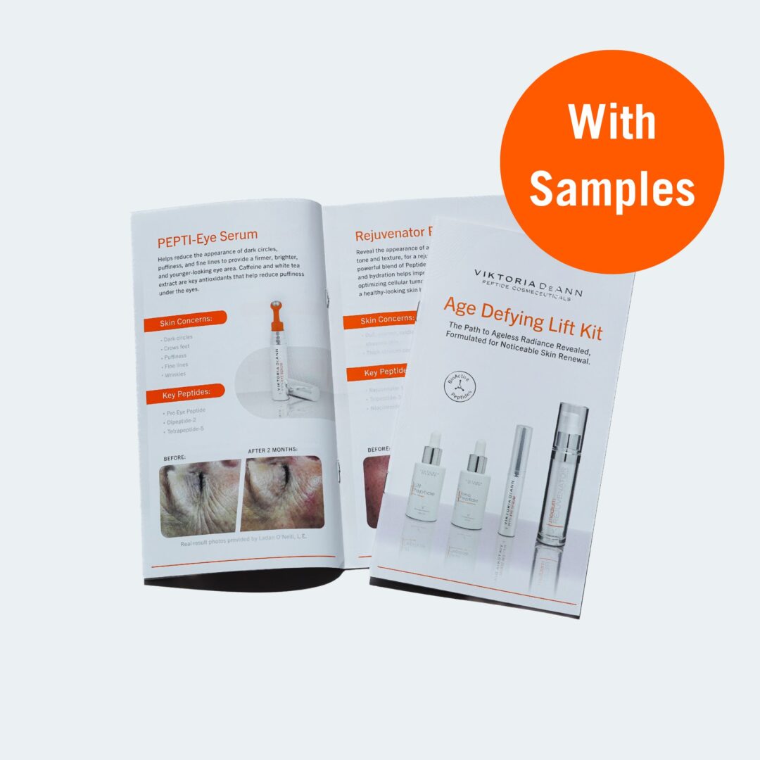Lift Kit Brochure (with Samples) – Viktoria De'Ann Peptide Cosmeceuticals